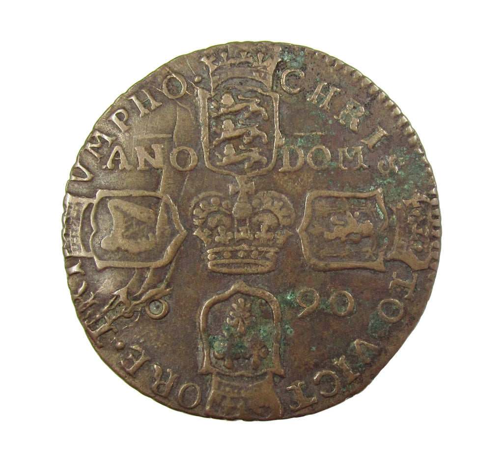 Ireland James II 1690 Gunmoney Crown - VF – Coopers Coins