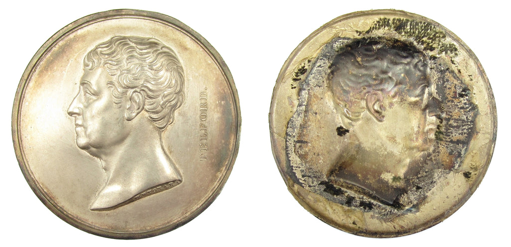 1828 Institution Of Civil Engineers Telford Cliche Medal Pair - By Wyo ...