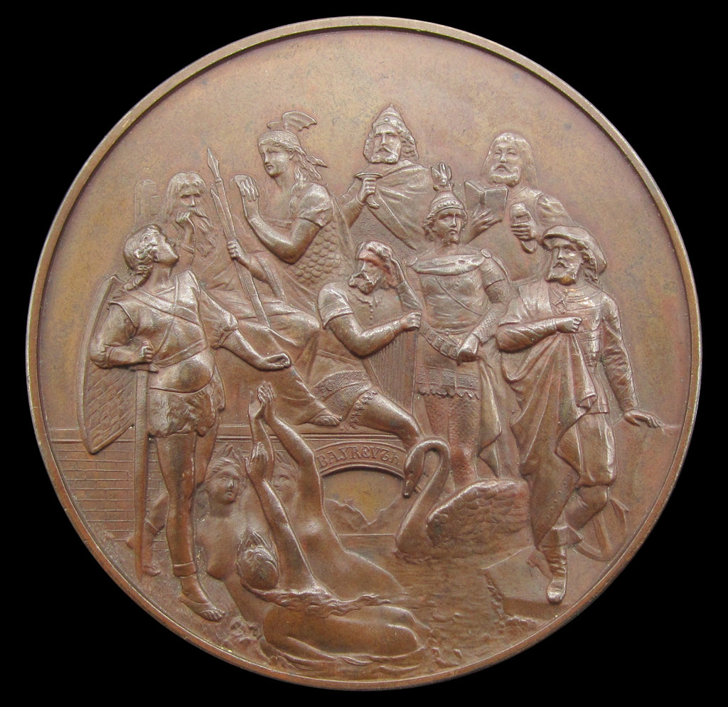 Germany 1859 Richard Wagner 71mm Medal - By Wiener – Coopers Coins